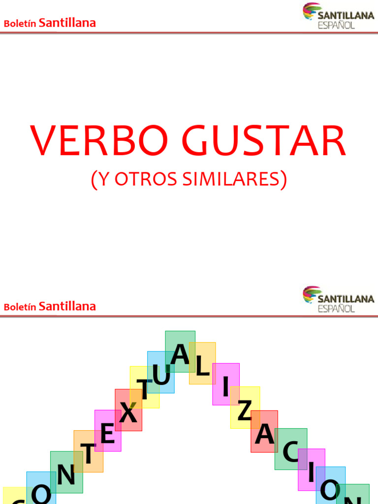 Verbos Gustar y Otros Similares | PDF | Verbo | Asunto (gramática)