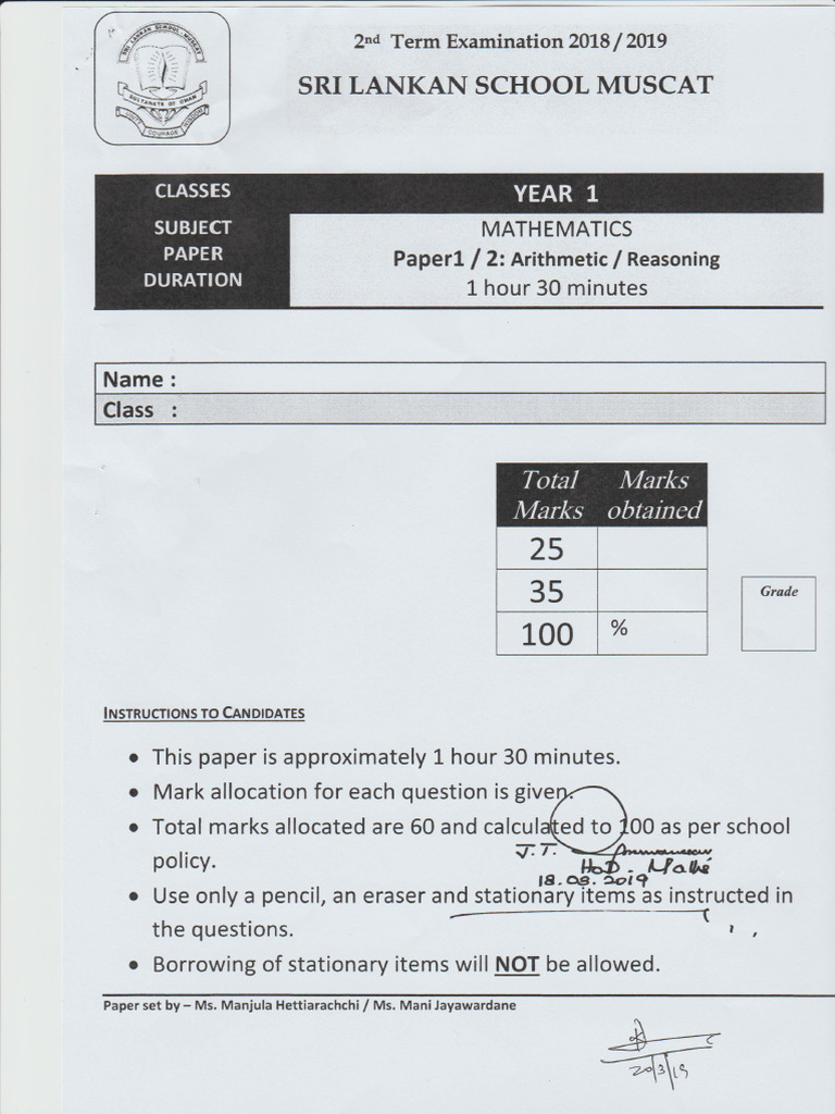 Year 1 Complete Paper | PDF