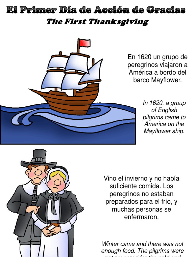 El Primer Día de Acción de Gracias - The First Thanksgiving | PDF