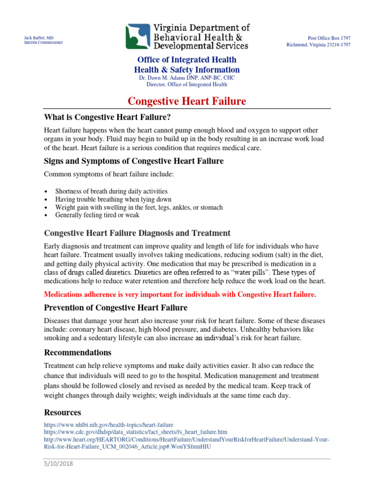 In A Nutshell CHF | PDF | Heart Failure | Heart