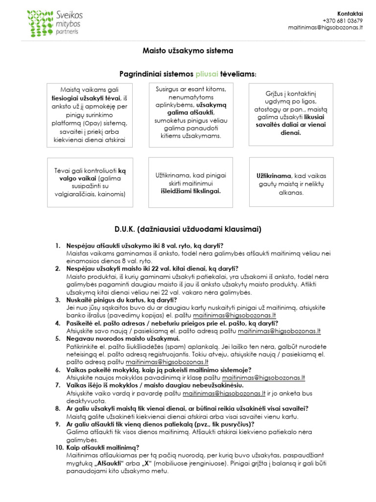 Atmintine Teveliams - Maitinimo Uzsakymo Sistema | PDF