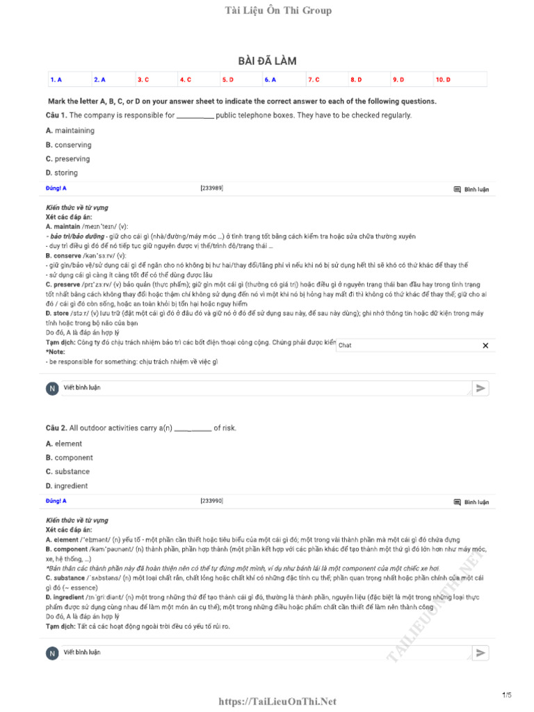 Buổi 9 Hdg Advanced Vocab 18-23 | PDF