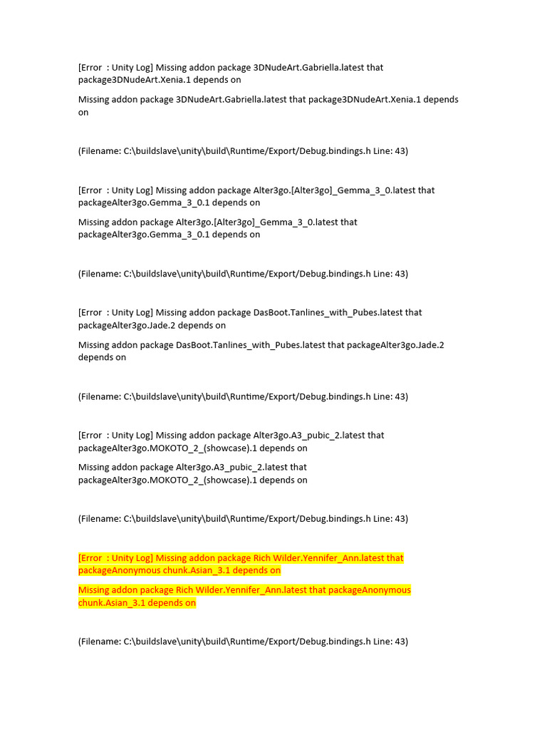 VAM errors to clean | PDF | Computer File Formats | Json