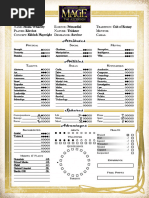 Character Creation Summary - Mage - Cheat Sheet - V20 | PDF