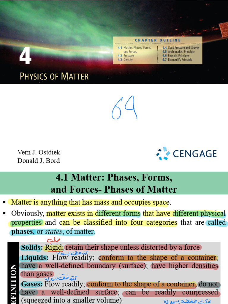 Phases and Properties of Matter Explained | PDF | Pressure | Buoyancy