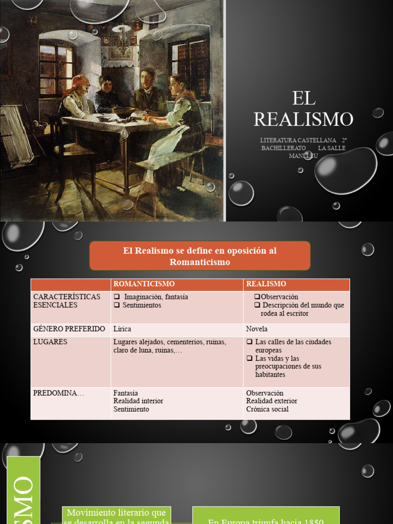 El Realismo | PDF | Realismo literario | Educación en artes liberales
