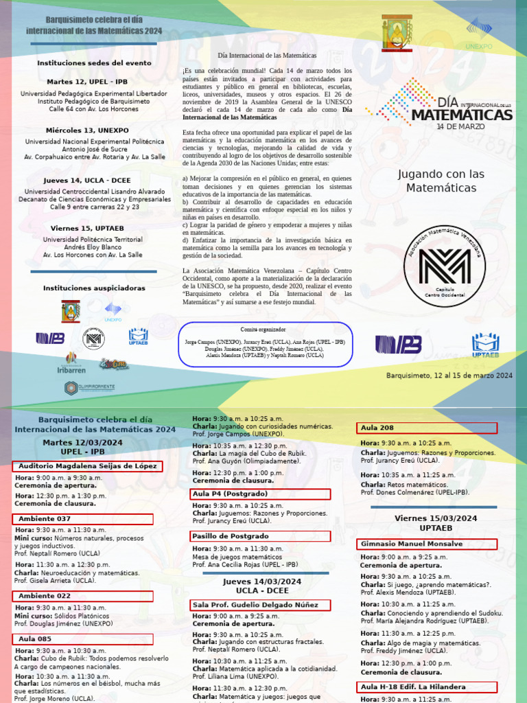 Barquisimeto celebra Matemáticas 2024 | PDF | Science