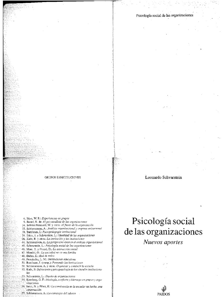 Psicologia Social de Las Organizaciones | PDF