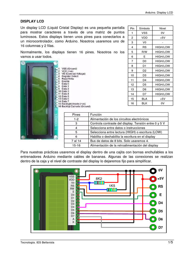 LCD Display | PDF | Pantalla de cristal líquido | Electrónica