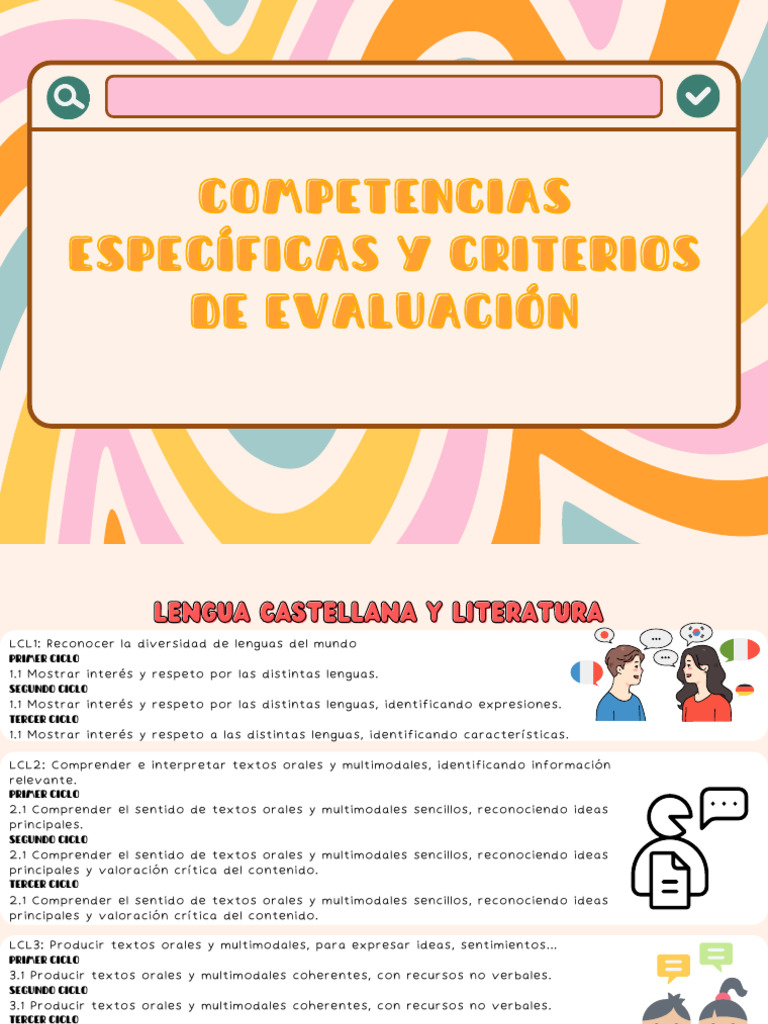 Competencias específicas y criterios | PDF | Matemáticas | Entorno natural