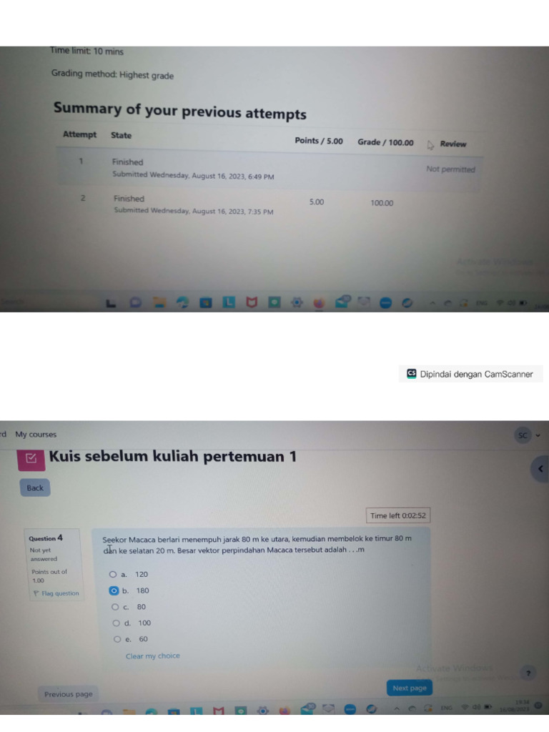 Fisika Kuis Pertama | PDF