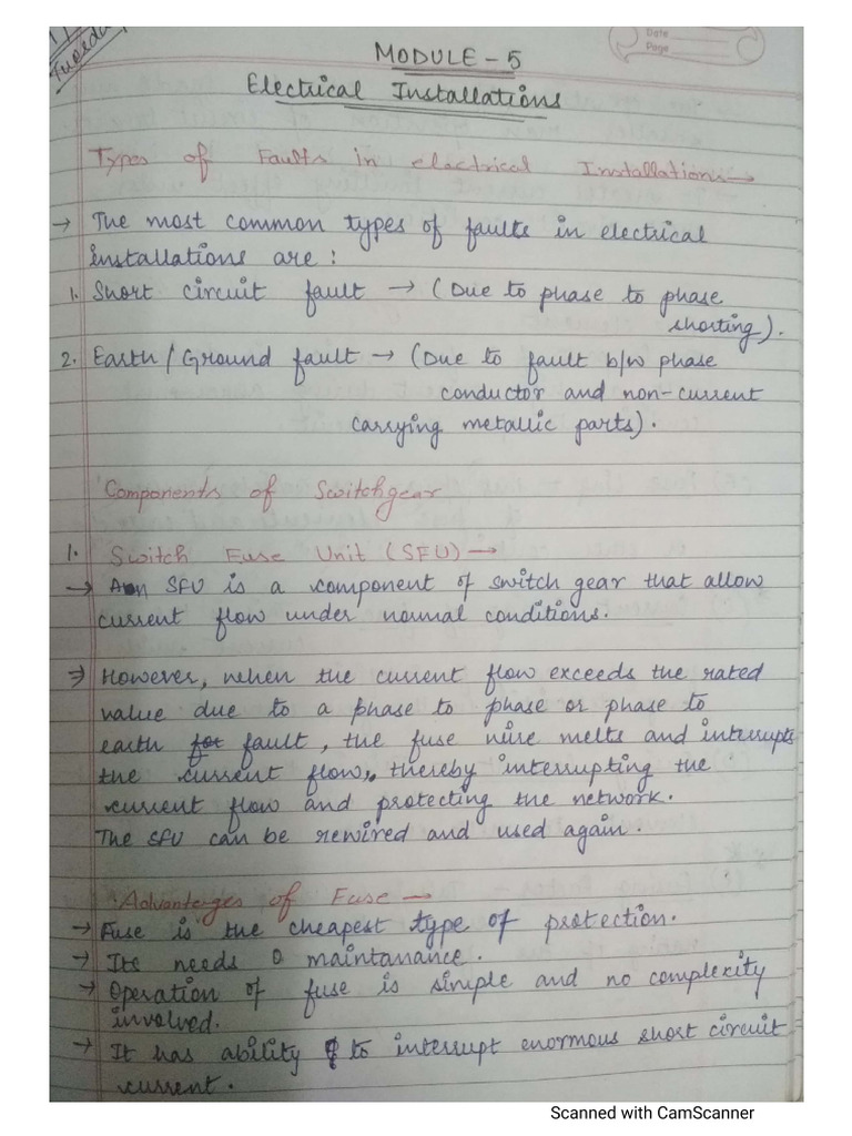 Electrical Installation Notes | PDF