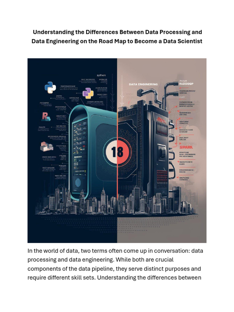 Data Processing vs. Data Engineering Explained | PDF | Data Science | Data