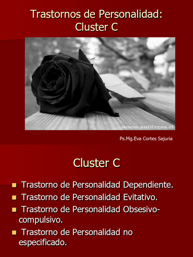 3.cluster C | PDF | Desorden obsesivo compulsivo | Timidez
