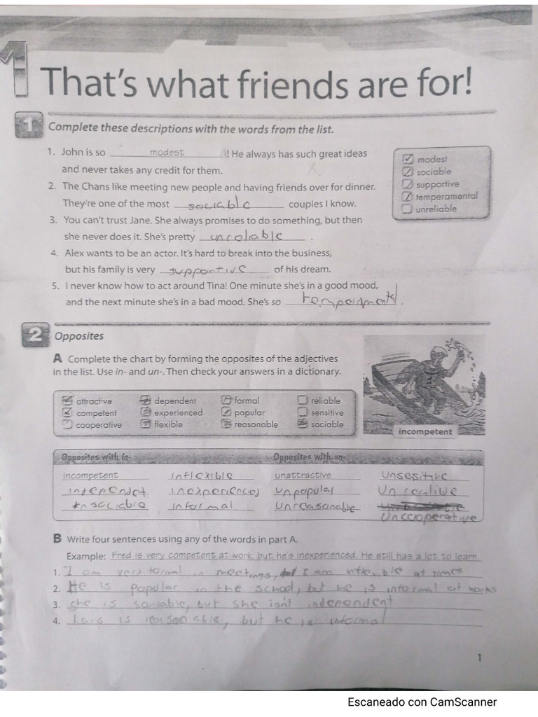 Unit 1 - Workbook | PDF