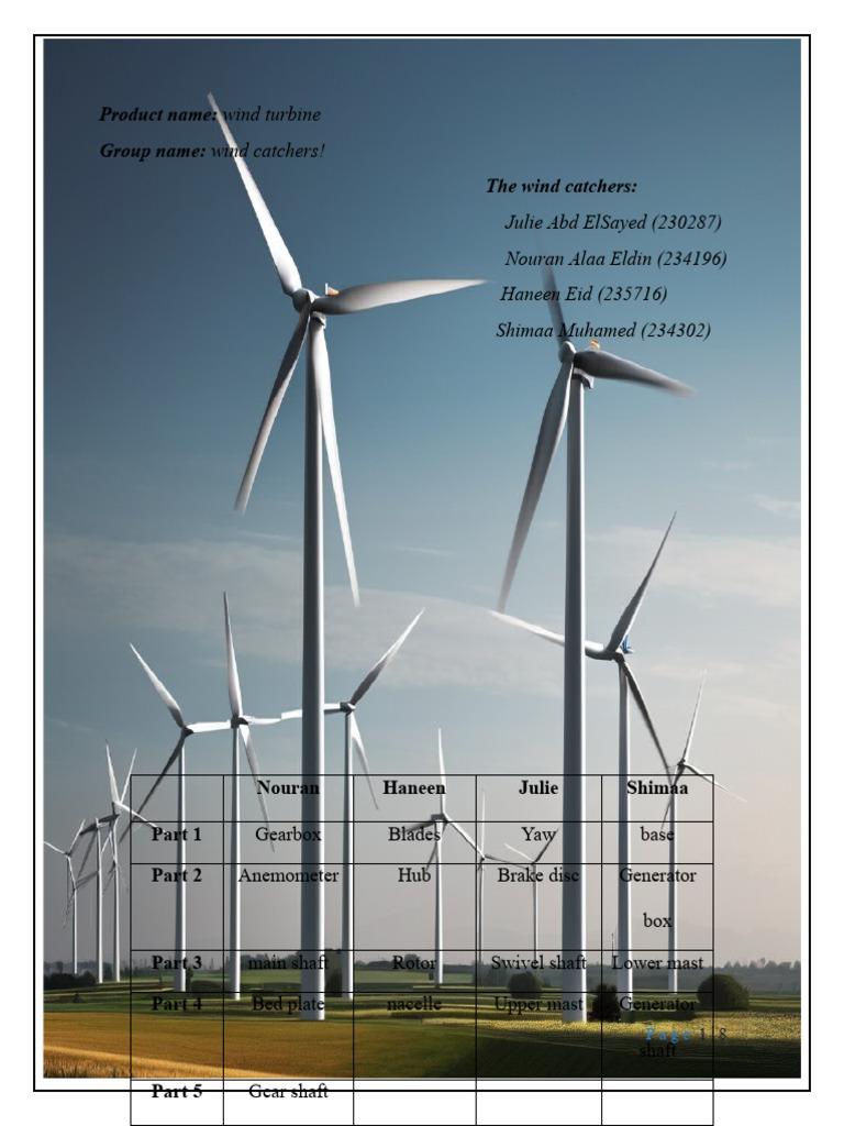CAD Project | PDF | Wind Turbine | Wind Power