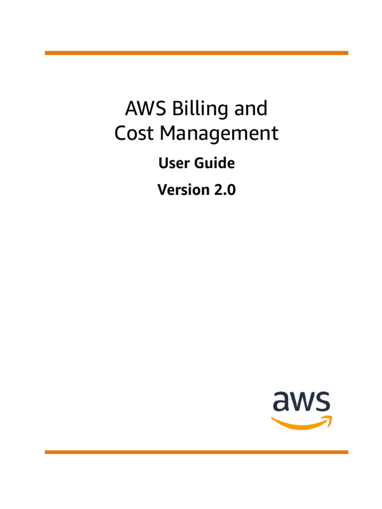 Aws Billing and Cost Management User Guide | PDF | Amazon Web Services ...