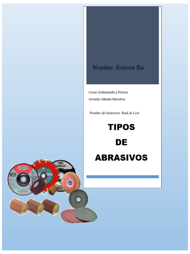 Tipos de Abrasivos | PDF | Abrasivo | Metalurgia
