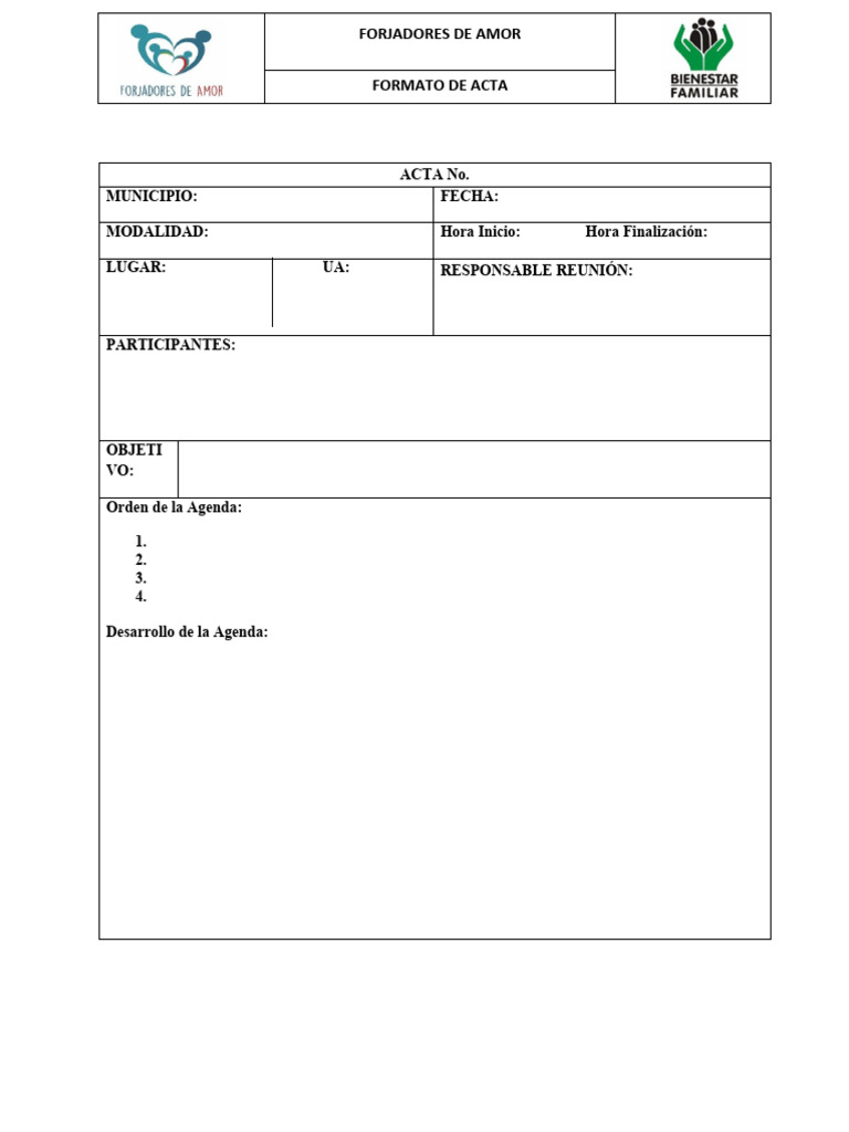 Formato - Acta | PDF