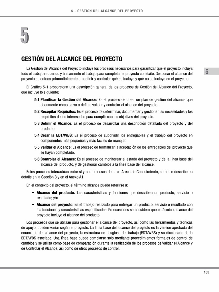 3. Gestiขn Del Alcance Del Proyecto. | PDF | Software | Ingeniería de software