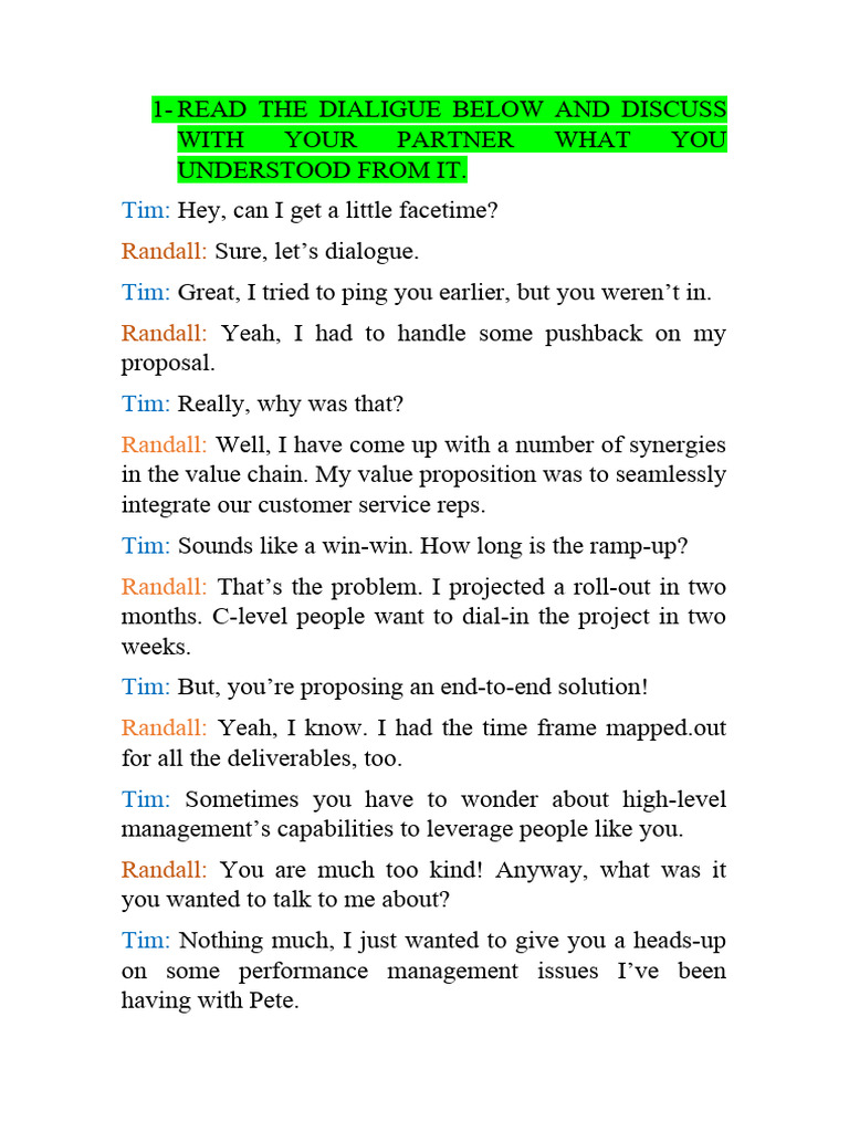 Jargon Exercise | Download Free PDF | Business