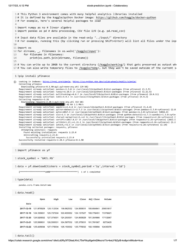Stock Prediction Using LSTM | PDF