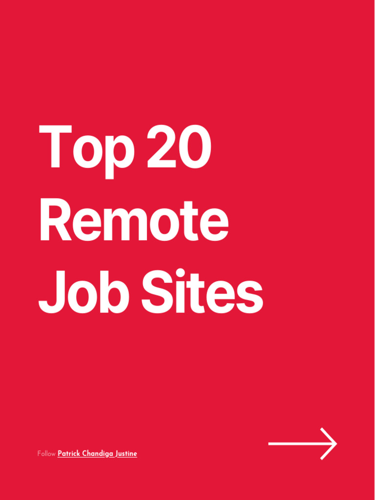 Top 20 Remote Job Sites 1700996083 | PDF | Cyberspace | Information ...