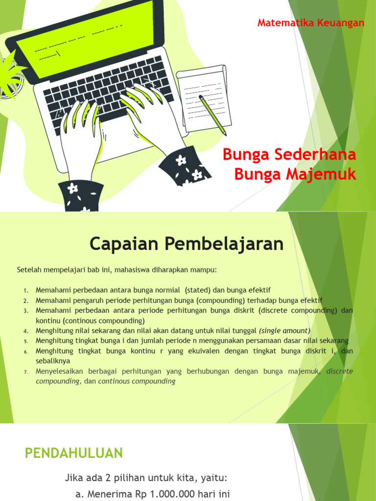 Perhitungan Bunga Sederhana dan Majemuk | PDF | Metode & Bahan Ajar