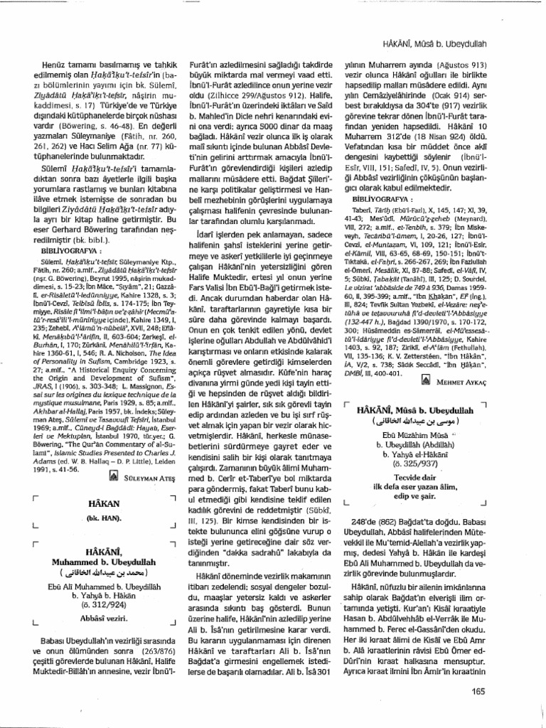 HAKANi MUHAMMED B.UBEYDULLAH - c.15 | PDF