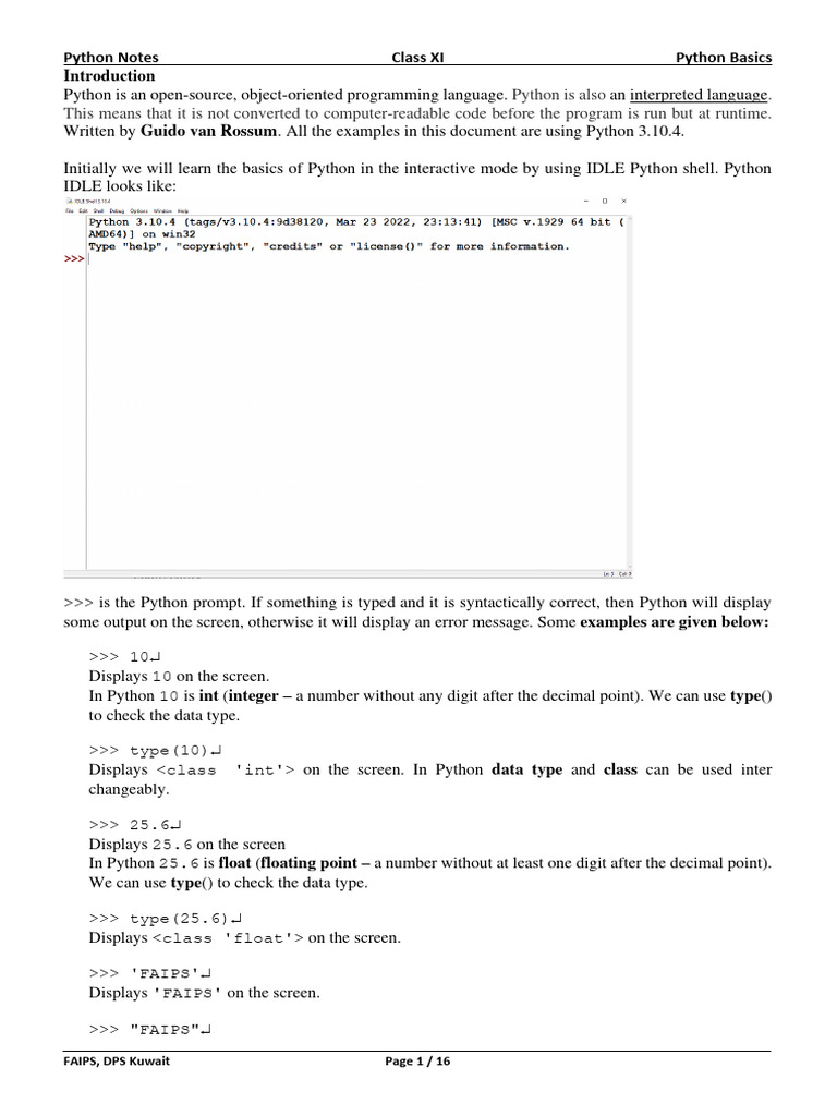 Python Is Also - This Means That It Is Not Converted To Computer-Readable Code Before The ...