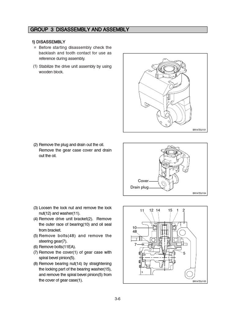 Group 3 Disassembly and Assembly | PDF | Gear | Manufactured Goods