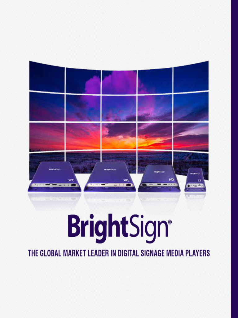 BrightSign Brochure 04062020 | PDF | Cloud Computing | Video