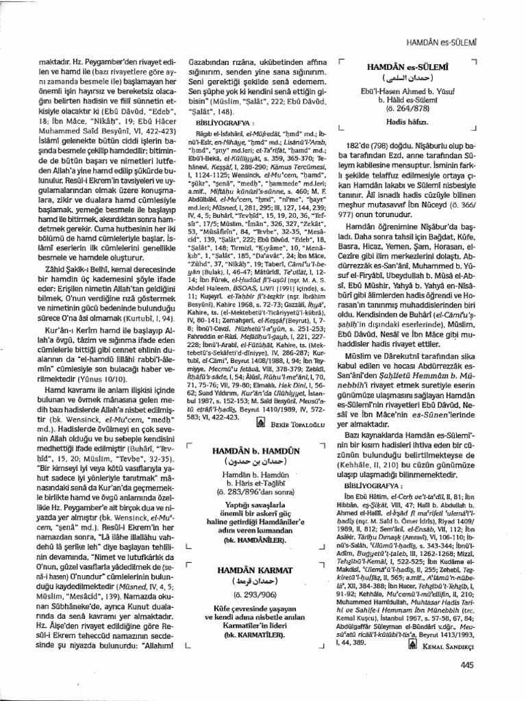 HAMDAN ES-SULEMi - c.15 | PDF