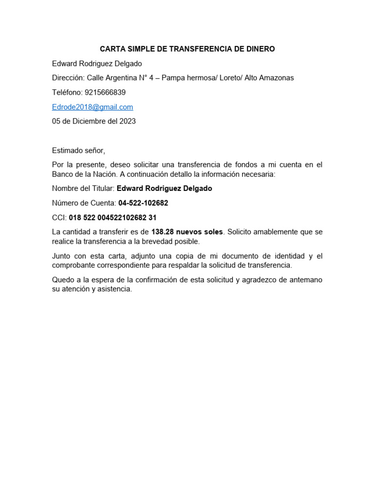 cARTA SIMPLE | PDF