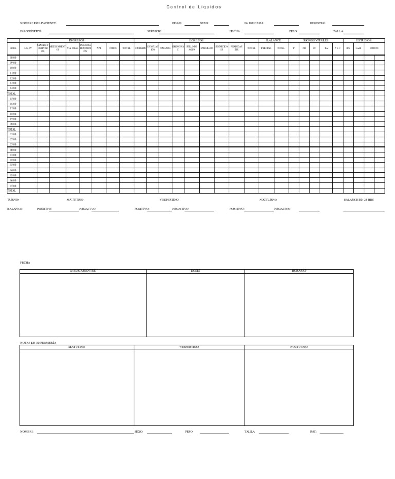 Control de Liquidos | PDF