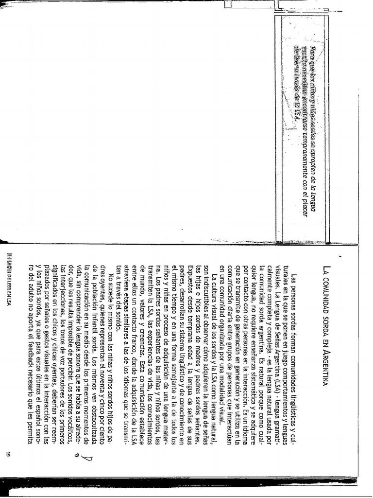 El Placer de Leer en LSA - Cap1 | PDF