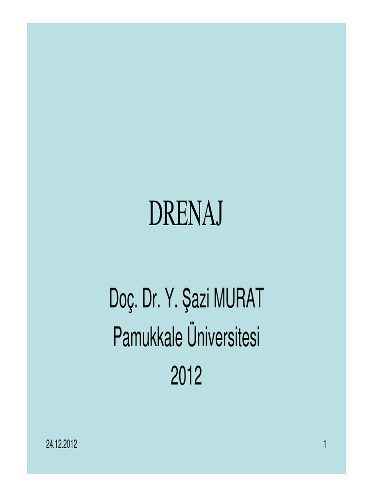 Drenaj | PDF