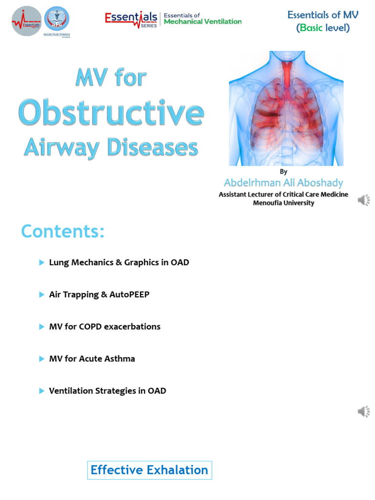 4-5 MV For COPD & Asthma | PDF | Exhalation | Chronic Obstructive Pulmonary Disease