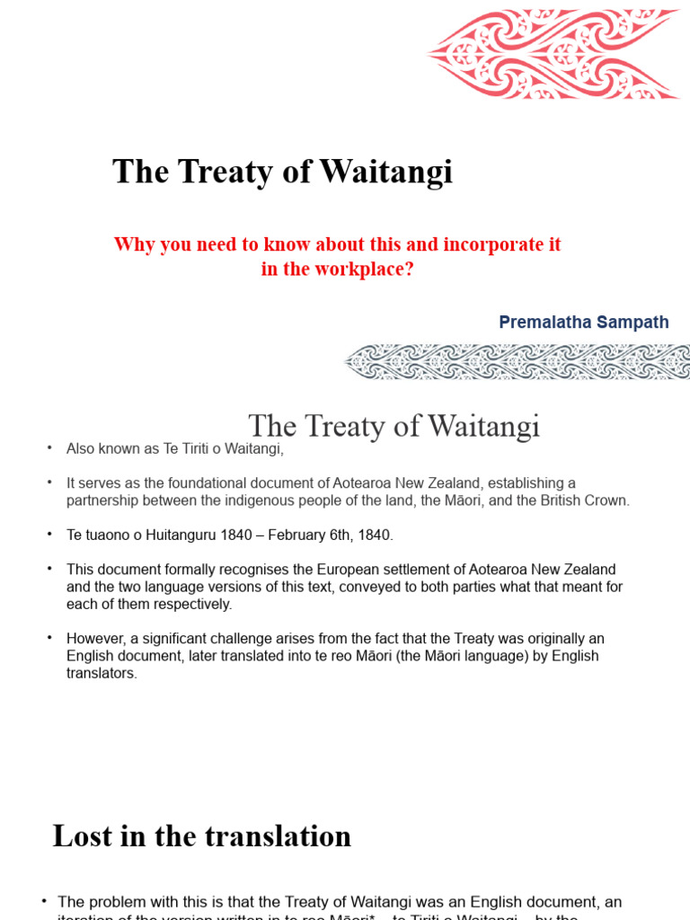 Treaty of Waitangi | PDF | Māori People | Māori