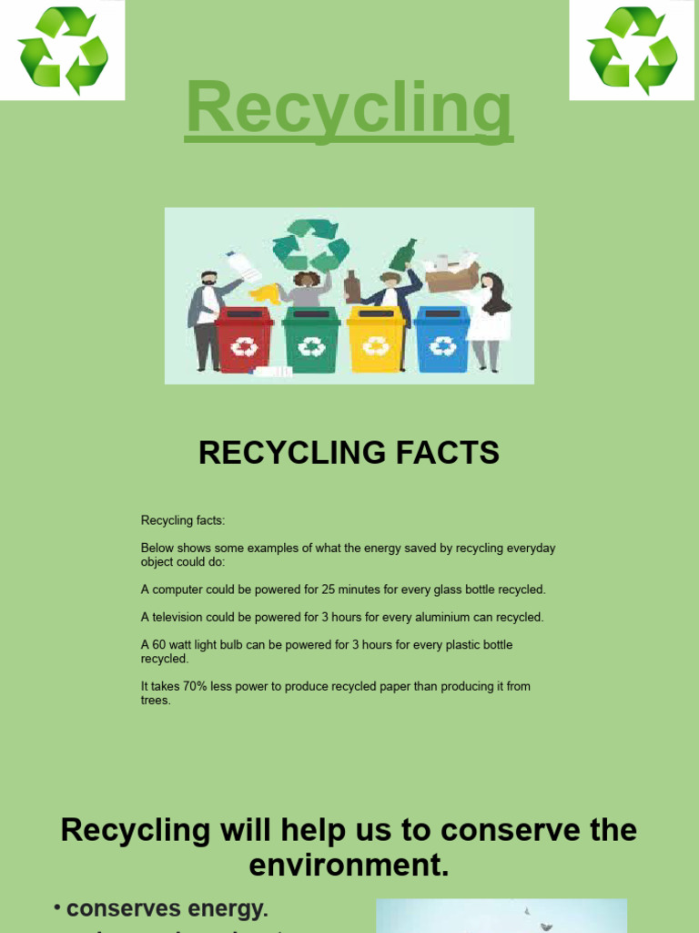 Essential Recycling Facts and Benefits | PDF