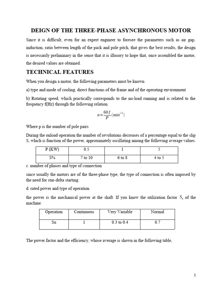 Edited 3-Phase Motor Design | PDF | Electric Motor | Electricity