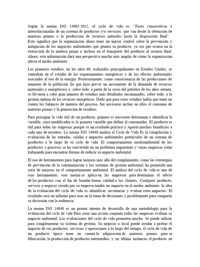 Para Presagiar La Vida Útil de Un | PDF | Evaluación del ciclo de vida ...