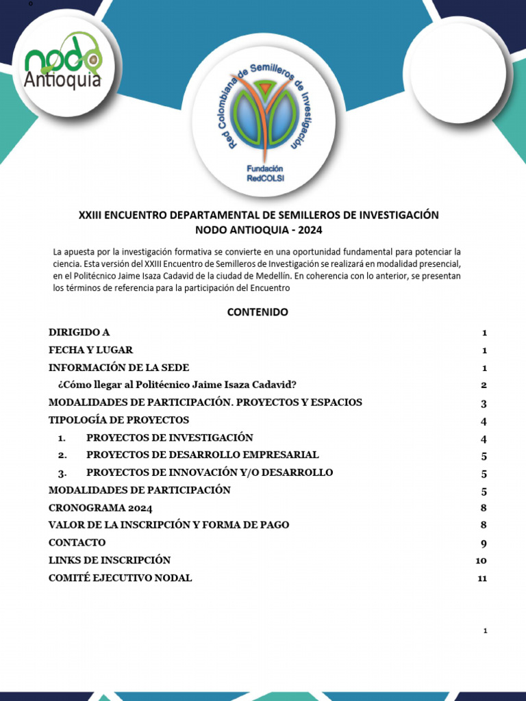Términos de Referencia EDESI 2024 | PDF | Business | Cognición