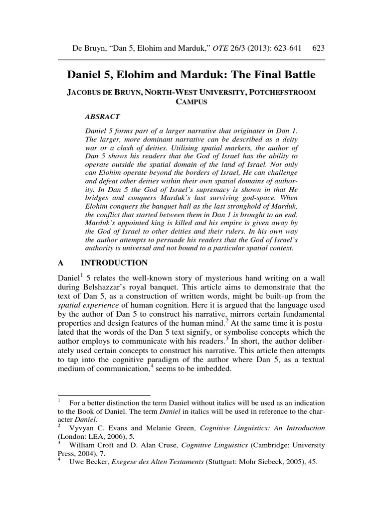 Old Testament Essays-2013-623 | PDF | Daniel (Biblical Figure) | Babylon