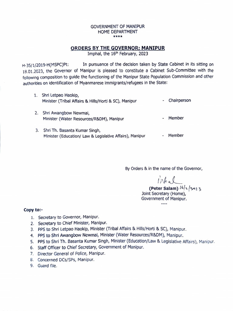 Cabinet Sub-Committe | PDF