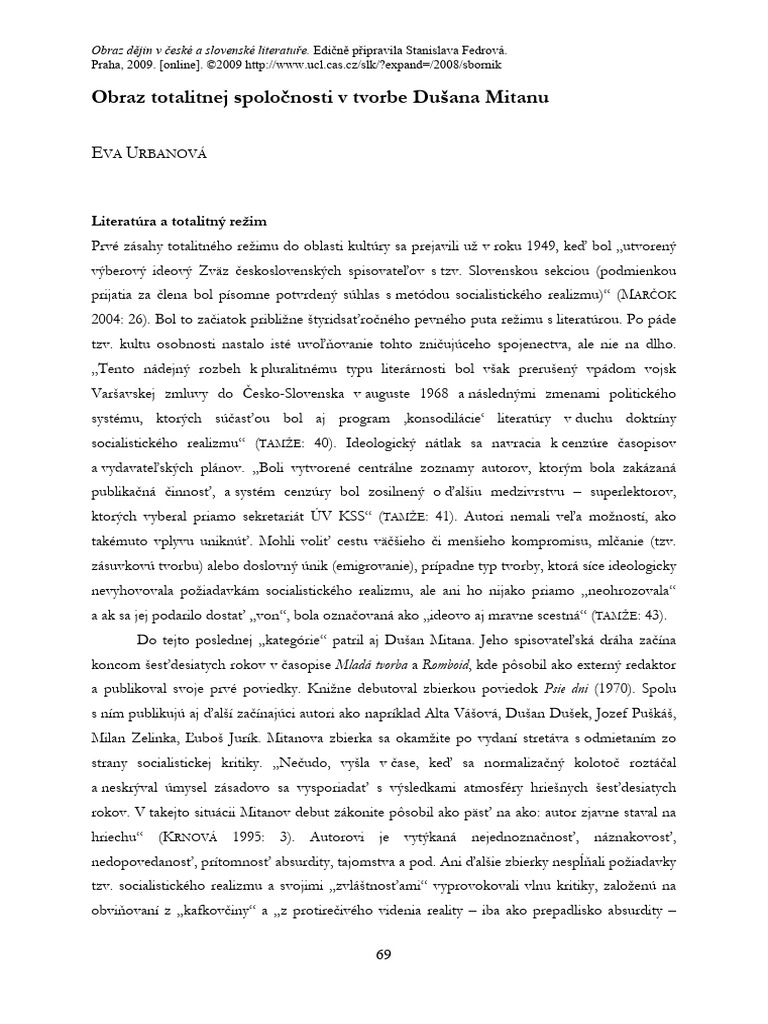 Dusan Mitana Text | PDF