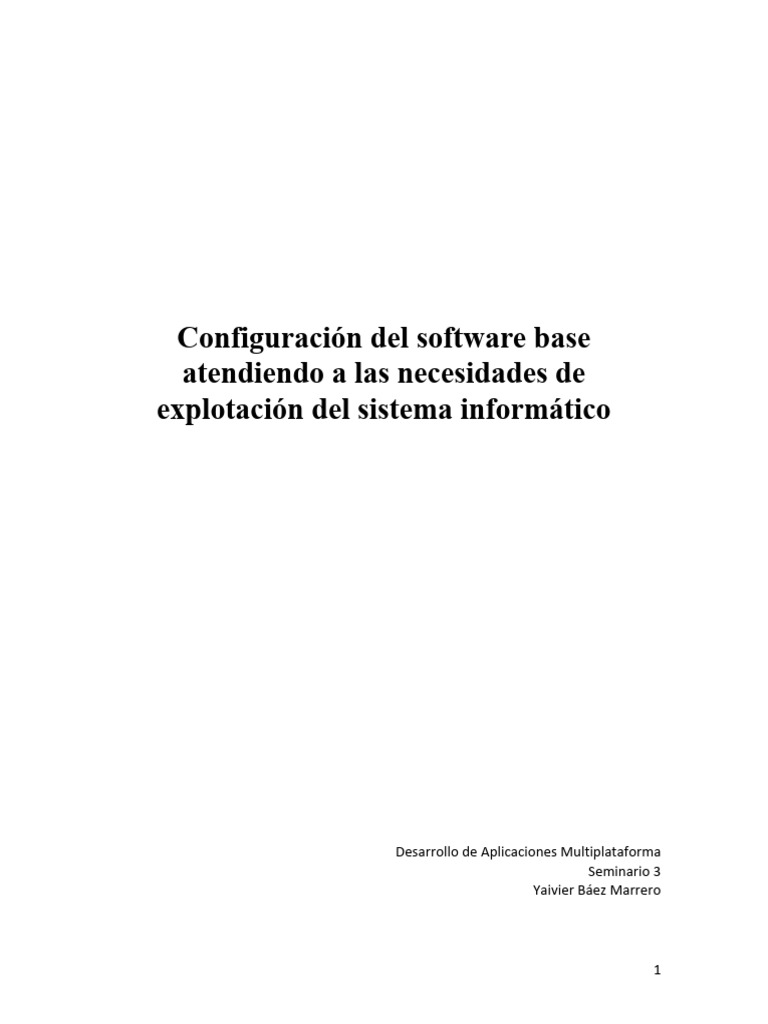 AA3 (FP.054) BaezMarrero Yaivier | PDF | Usuario (informática) | Software
