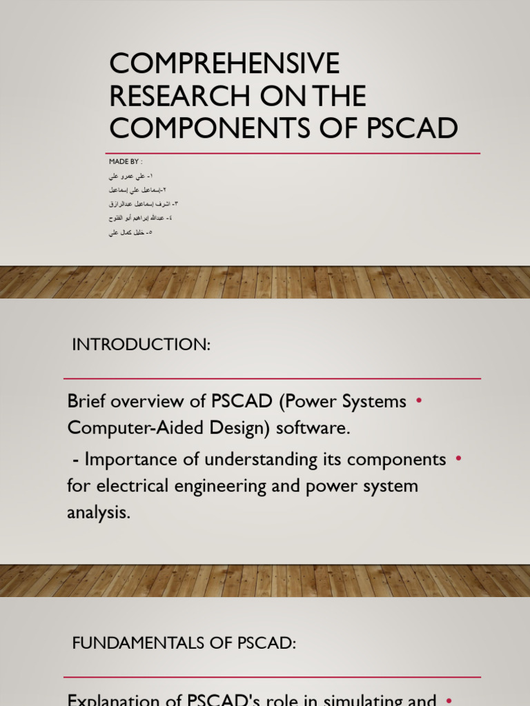 Comprehensive Research On The Components of PSCAD | PDF | Simulation | Graphical User Interfaces