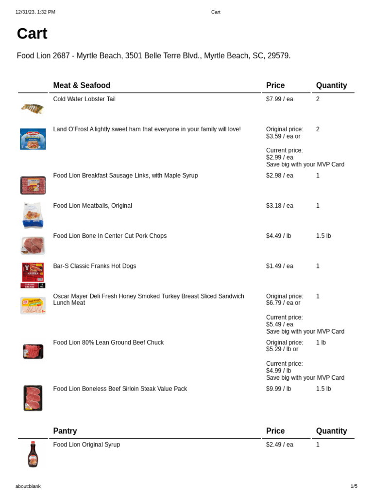 Cart | PDF | Mexican Cuisine | Beef