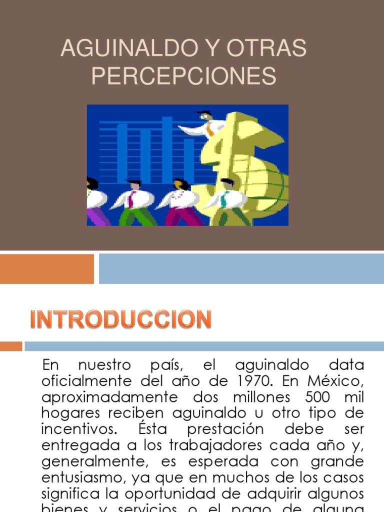 Los derechos de los trabajadores al aguinaldo y otras percepciones ...